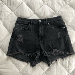 Mavi | Shorts | Mavi Jean Shorts Black Distressed Stretch Material ...
